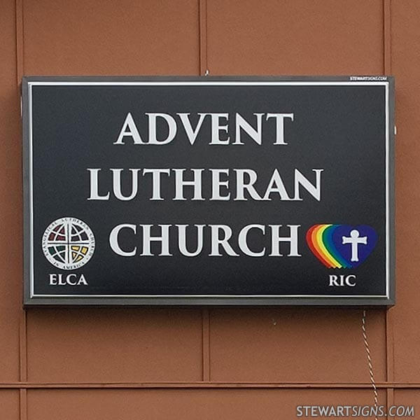 Church Sign for Advent Lutheran Church - Mill Creek, WA Church Sign for Advent Lutheran Church - Mill Creek, WA