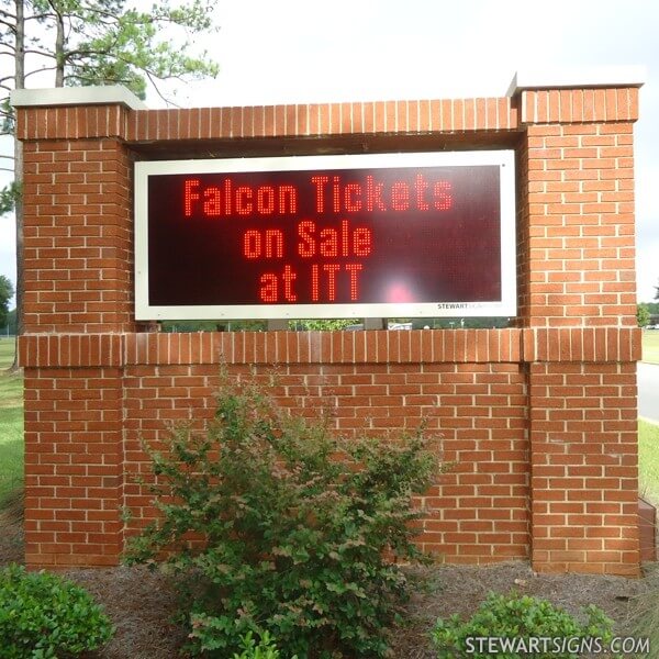 Military Sign for Main Gate MCCS Marine Corp Logistics Base GA